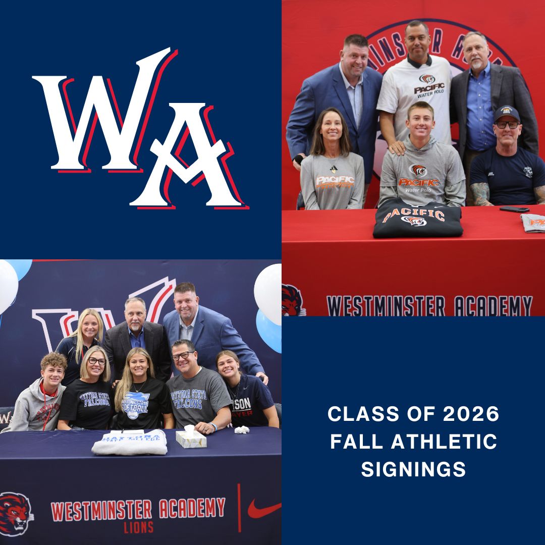 Westminster Academy | Fall Athletic Signings – Class of 2026